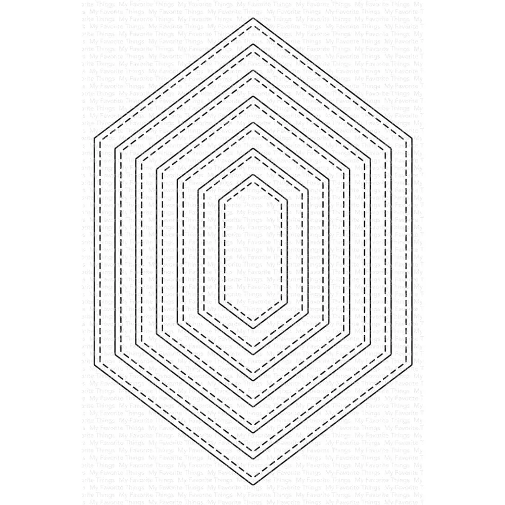 Stitched Hexagon Stax Cutting Dies Scrapbooking for April 2023 New ...