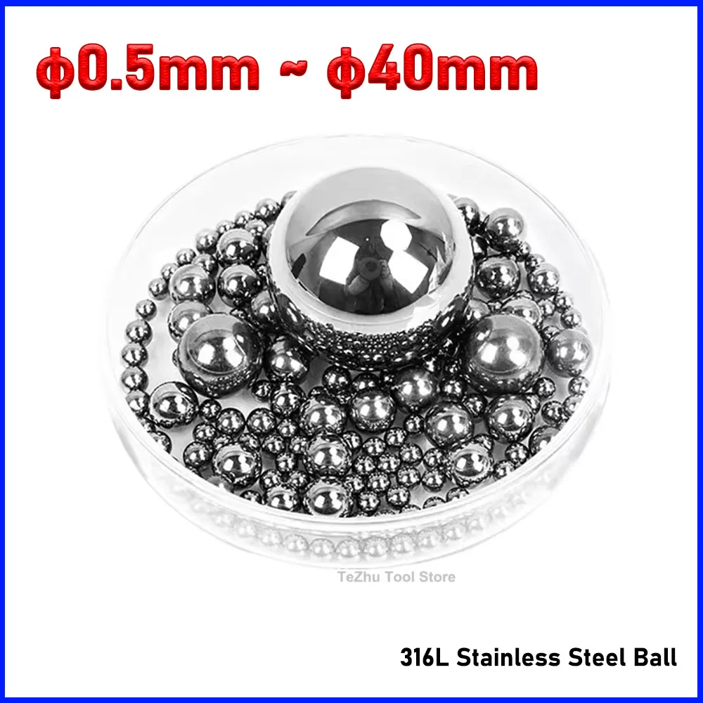 316L Stainless Steel Ball G100 Grade High Precision Solid Bearing Balls ...