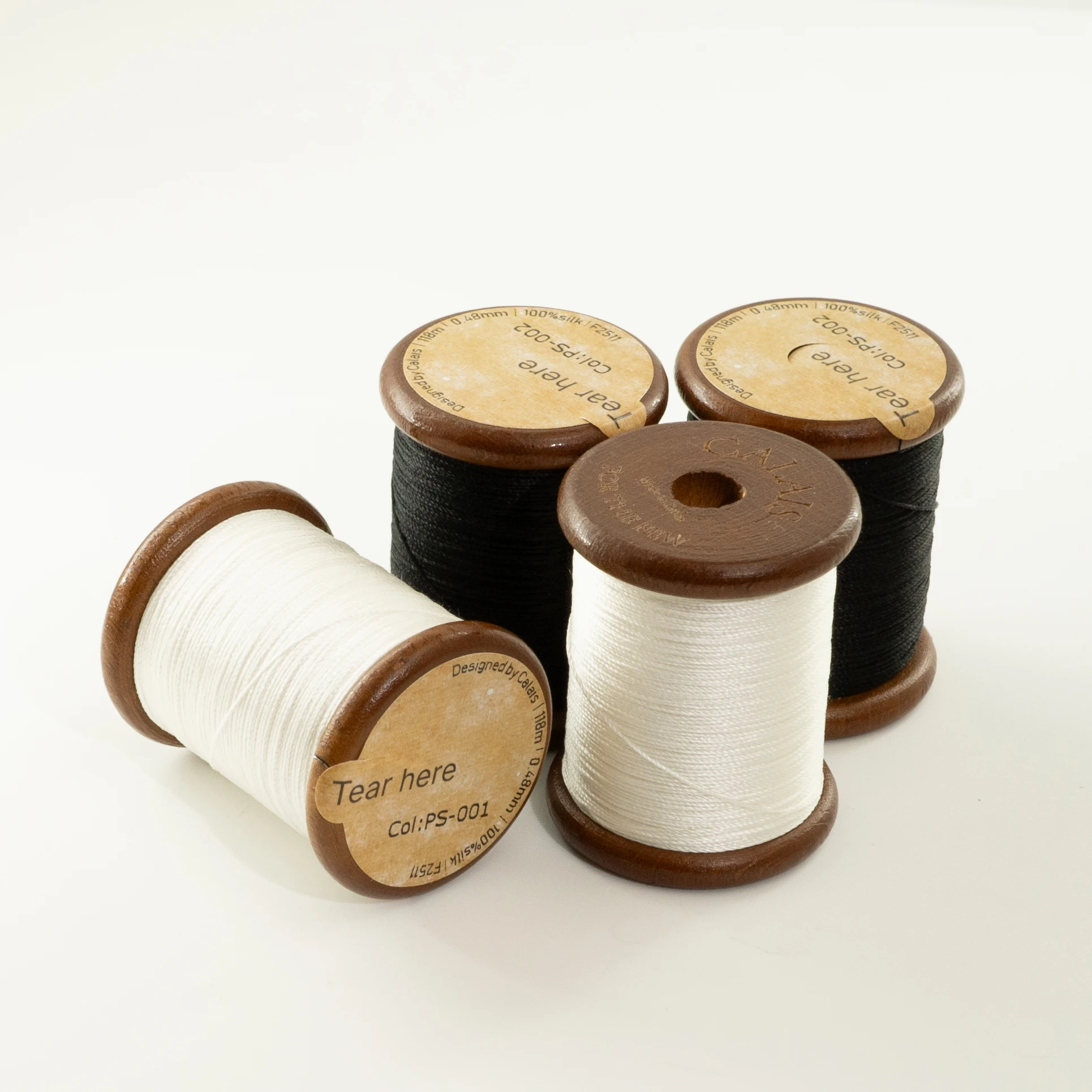 Calais Luxe-hilo de seda pura, 0,48mm, Ultra suave, Natural, orgánico ...