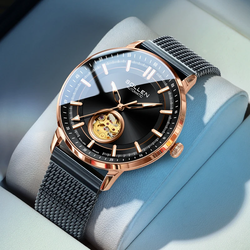 SOLLE-watch-for-men-fully-automatic-mechanical-watch-waterproof-night ...