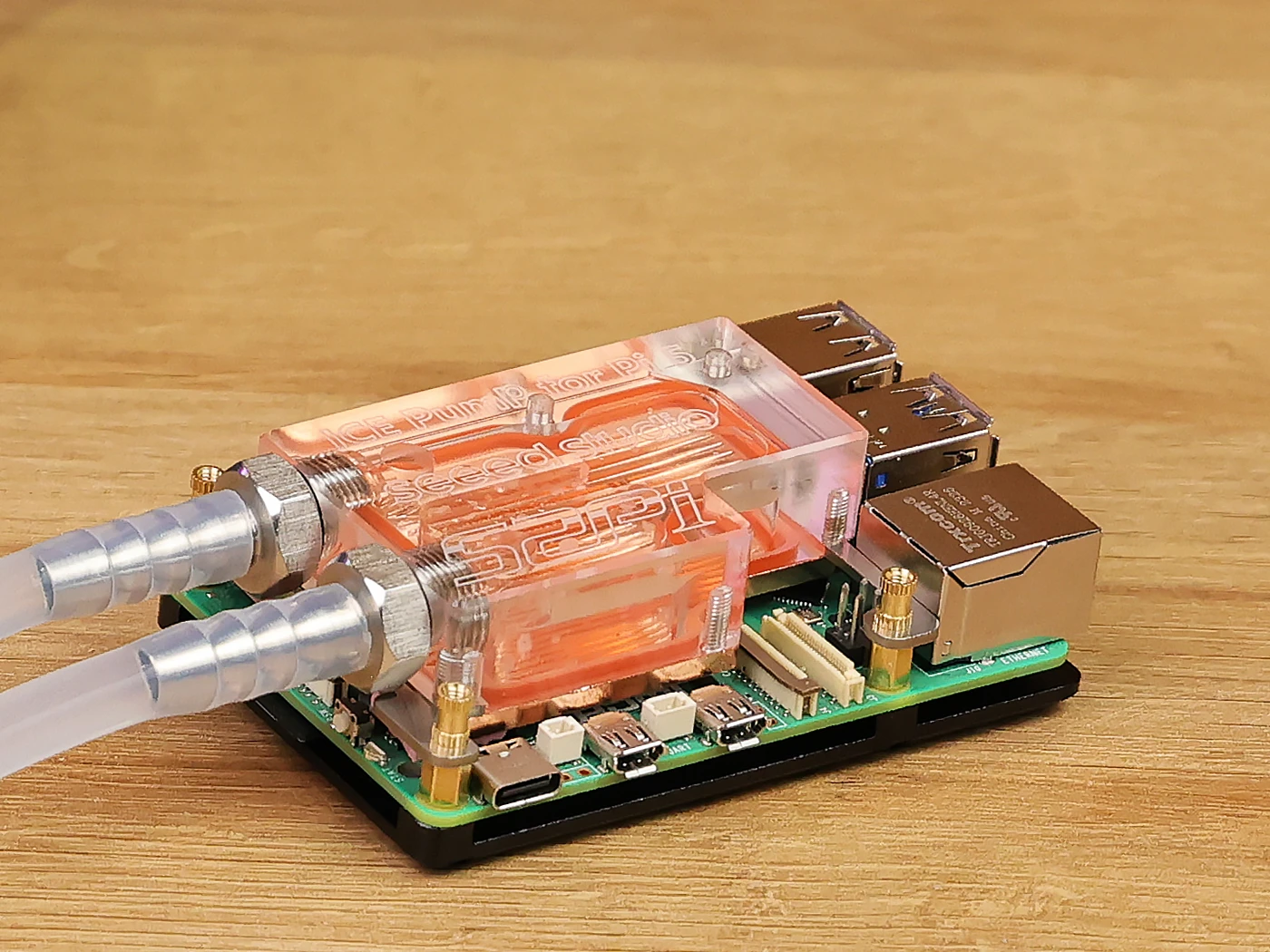 Water Cooling Radiator for Raspberry Pi 5 Water Cooling RGB integrated ...