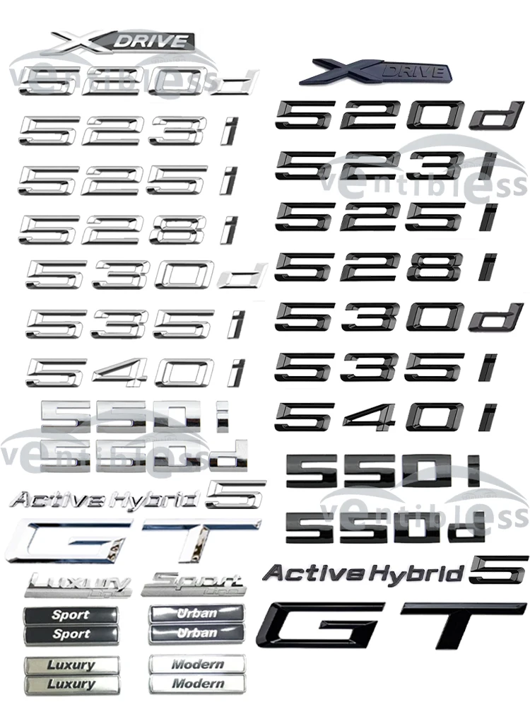 Old-Font-Numbers-Letters-520i-523i-525i-530i-535i-540i-550i-Top-ABS ...