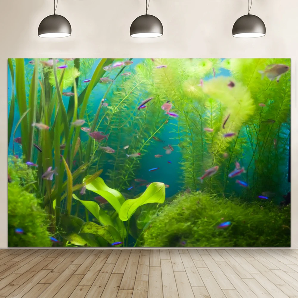 Fish-Tank-Seagrass-Fish-Backdrop-Submarine-Coral-Aquarium-Ocean-Photo ...