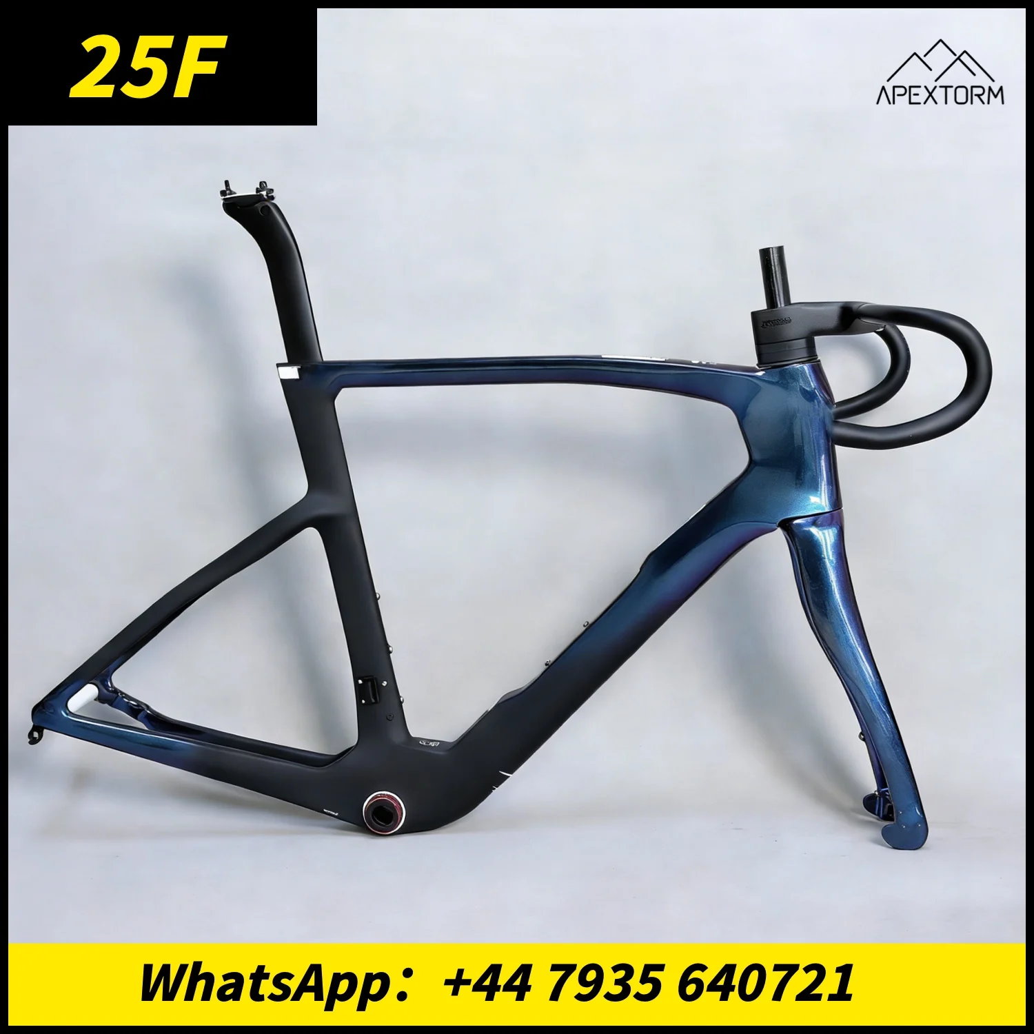 2026F Glossy orange and black Ultralight Carbon Frameset Disc Brake ...