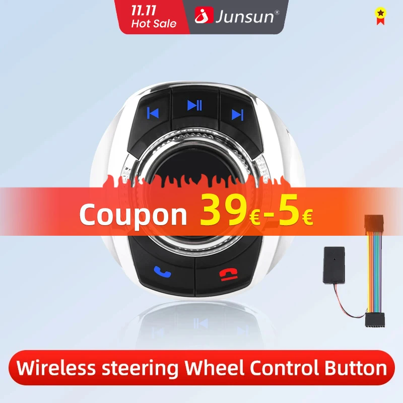 Junsun-Universal-Car-Wireless-Steering-Wheel-Control-Button-for-for ...