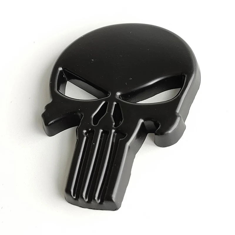 Cool Skull 3D Metal Chrome Emblem Badge Car Sticker Automobiles styling ...