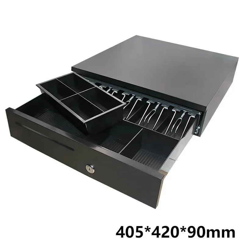 12V 24V 405*420*90mm Cash Register Supermarket Cash Register Five Paper ...
