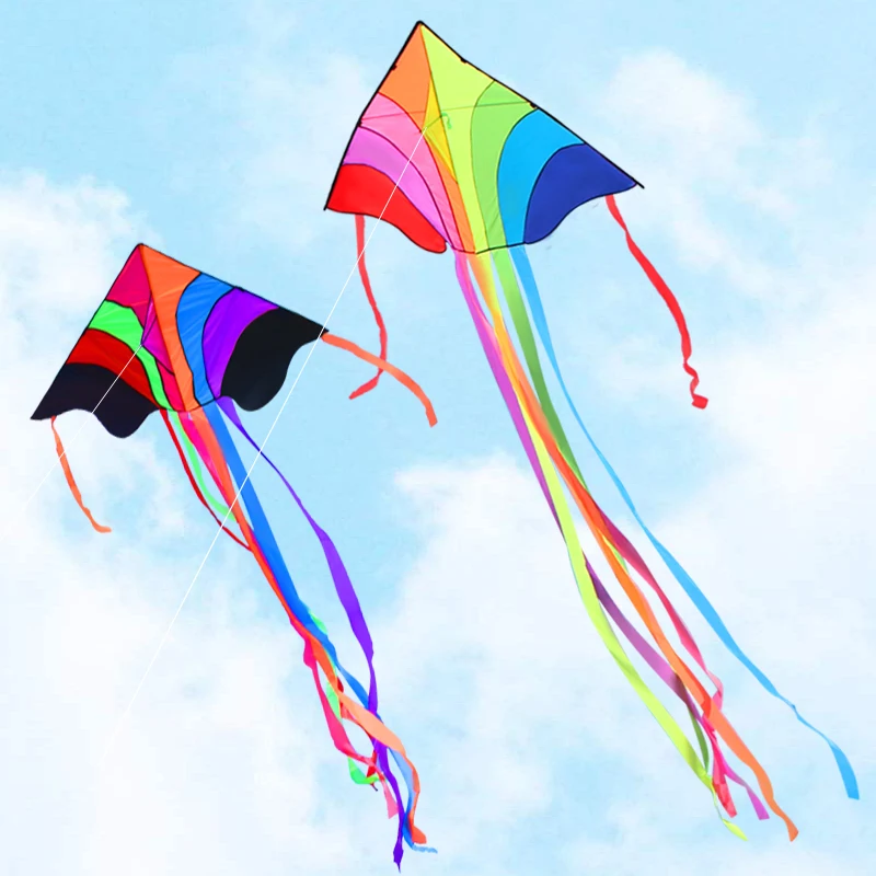 YongJian-Kite-Flying-Rainbow-Delta-Kite-for-Kids-Adults-with-328-ft ...