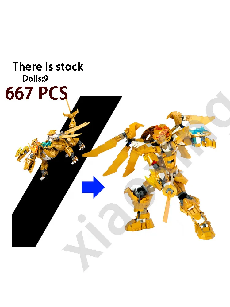 New Series MOC 121015 71774 Lloyds Gold Super Dragon Building Blocks ...