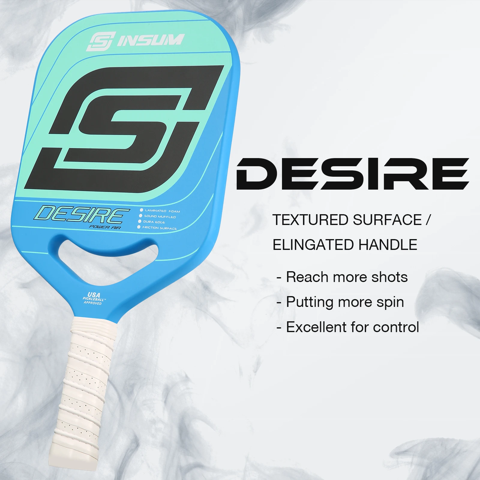 INSUM-Pickleball-Paddle-3K-Carbon-Fiber-Surface-Edgeless-DuraEdge ...