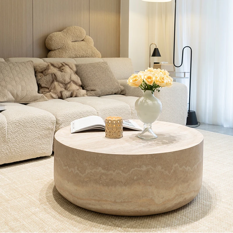 Home-Modern-Tea-Table-Dining-Coffee-Round-Balcony-White-Table-Living ...