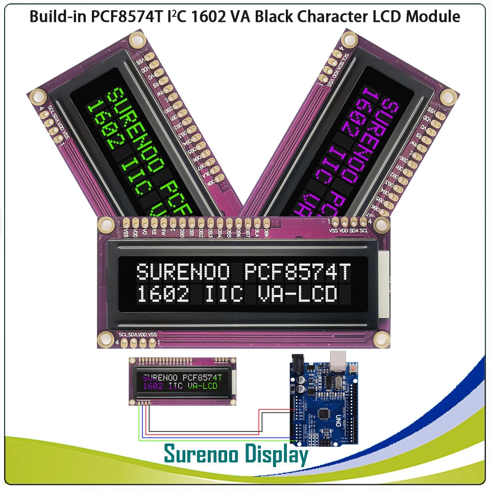 Pcf8574t Pcf8574 Iic I2c 162 16x2 1602 Character Lcd Module Display ...