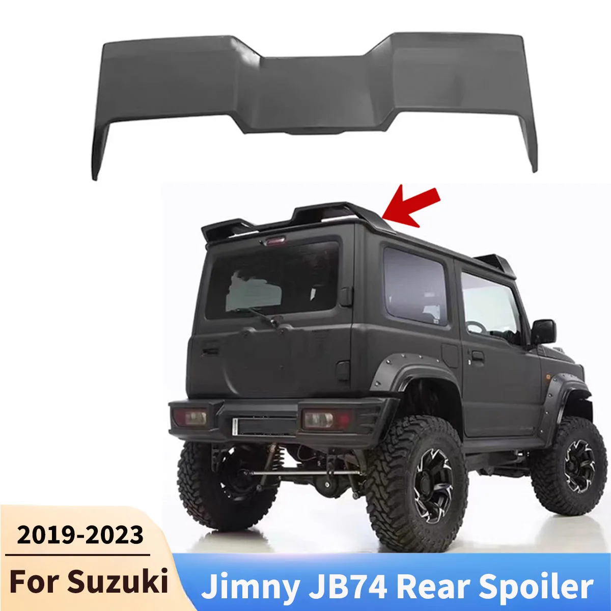 For Suzuki Jimny JB74 2019-2023 Rear Roof Spoiler Wings Diffuser Rear ...