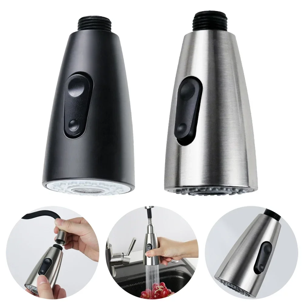 2-Modes-Sink-Kitchen-Basin-Pull-Out-Faucet-Aerator-Sprayer-Nozzle ...