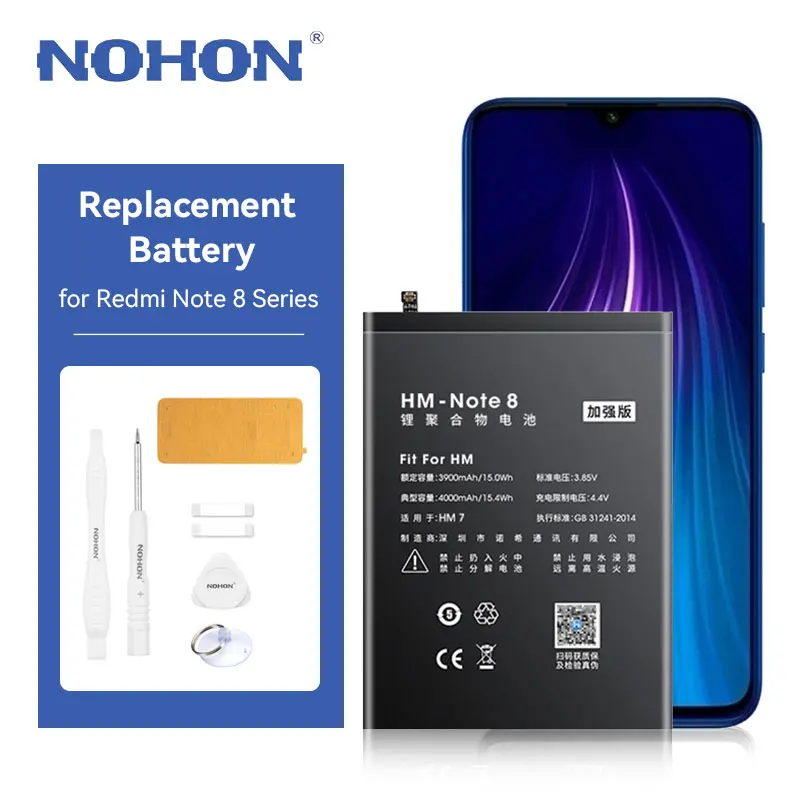 NOHON-Bateria-de-Alta-Capacidade-para-Redmi-Note-8-Note-8Pro-BN46-BM4J ...