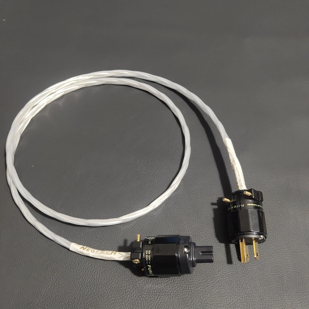Top-Quality-NEOTECH-2-pin-IEC-Cable-OCC-silver-plated-audiophile-HiFi ...