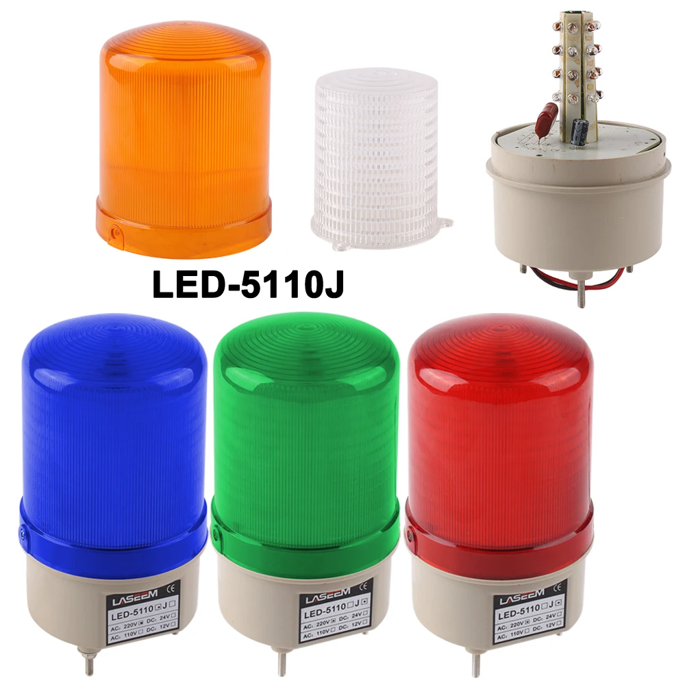 AC110V220V DC12V24V Strobe Blinking Siren Sound/Quiet Industrial ...