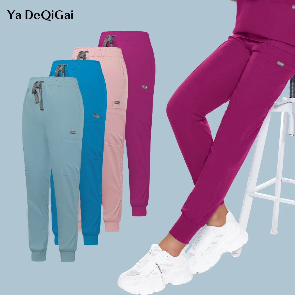 Unisex-Jogger-Pants-Dentist-Pants-Solid-Color-Beauty-Salon-Nursing-Men ...