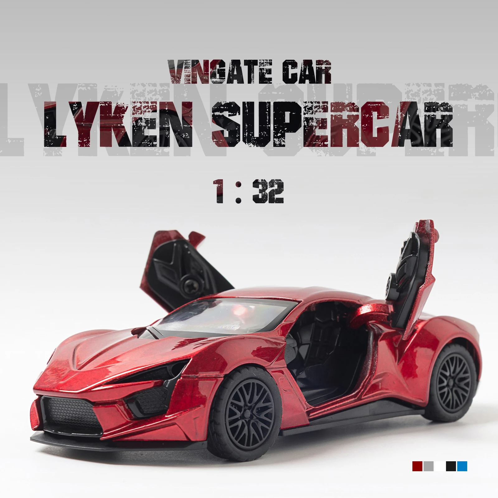 Alloy Lyken Supercar Racer | Vintage Die Cast Vehicles | Replicas ...