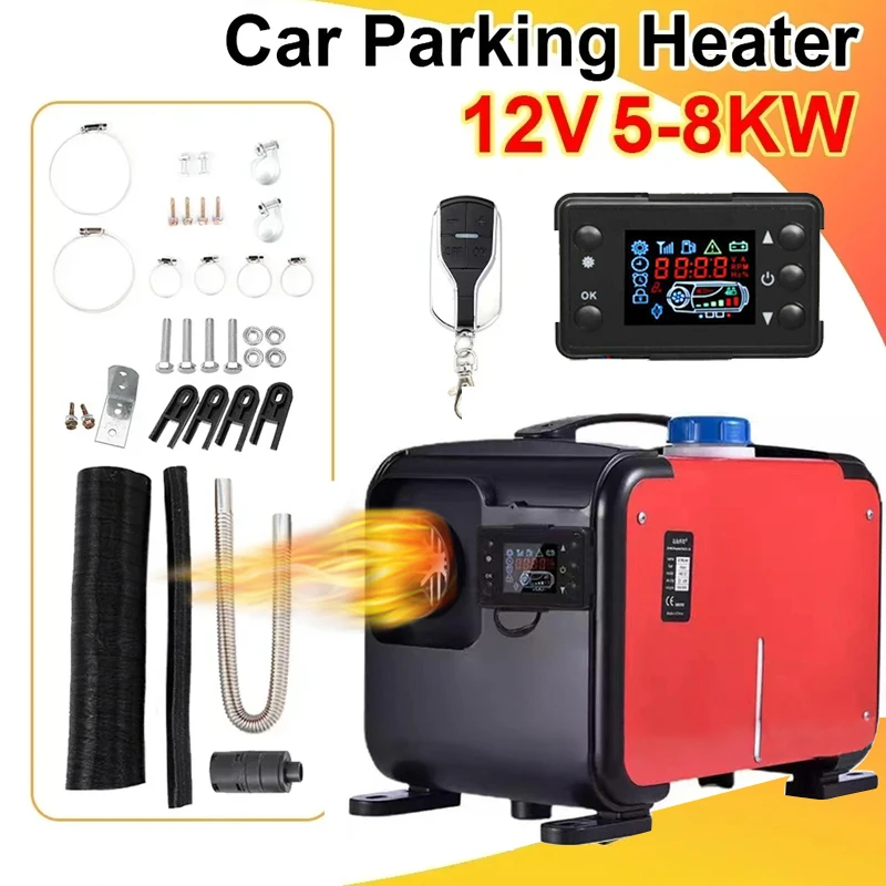 12V-24V-220V-3-in-1-Car-Diesel-Auxiliary-Heater-5KW-8KW-Parking-Remote ...