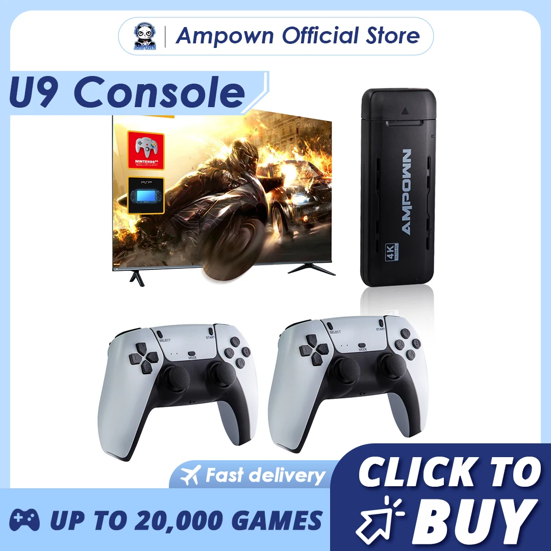 Ampown-U9-Retro-Console-De-Videogame-Handheld-Console-De-Jogos-De-TV ...