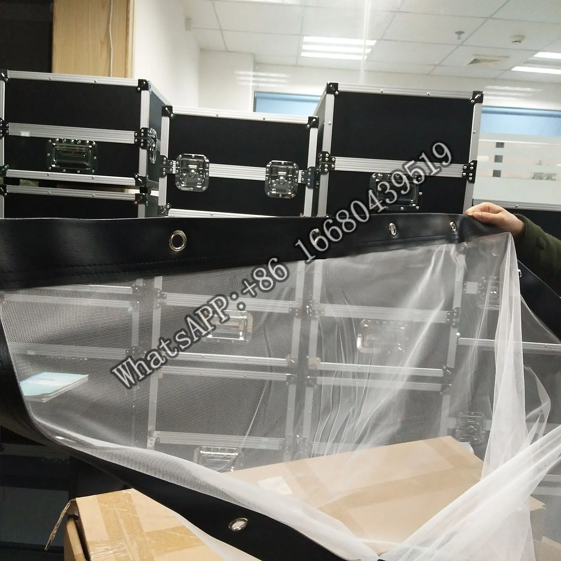 Popularon the stage for big show, 3D holographic projection screen mesh ...