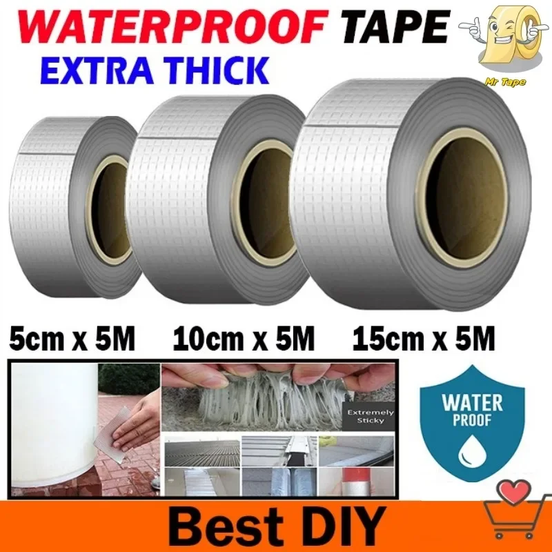 Extra Thick Waterproof Tape Anti Leakage Super Professional Aluminum ...