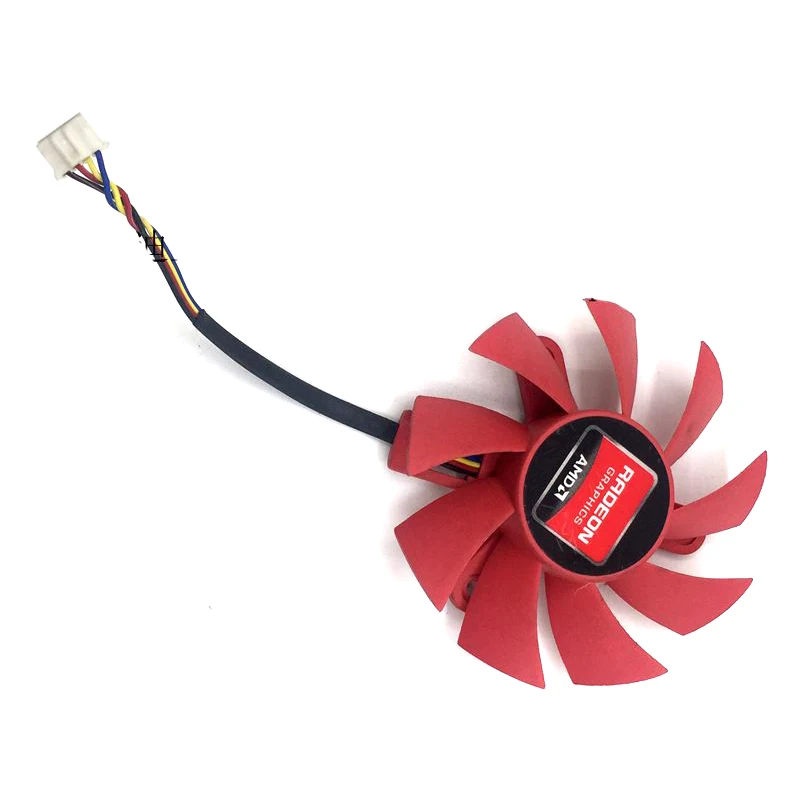75MM 4PIN Cooling Fan DC 12V FD8015U12S 12V 0.5A Radiator Replacement ...