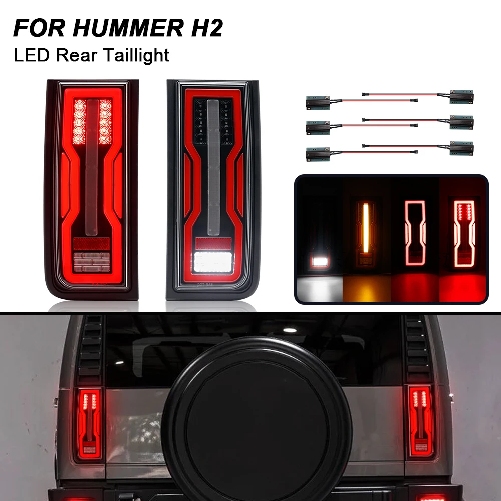 LED-Tail-Lights-For-Hummer-H2-2003-2004-2005-2006-2007-2008-2009 ...