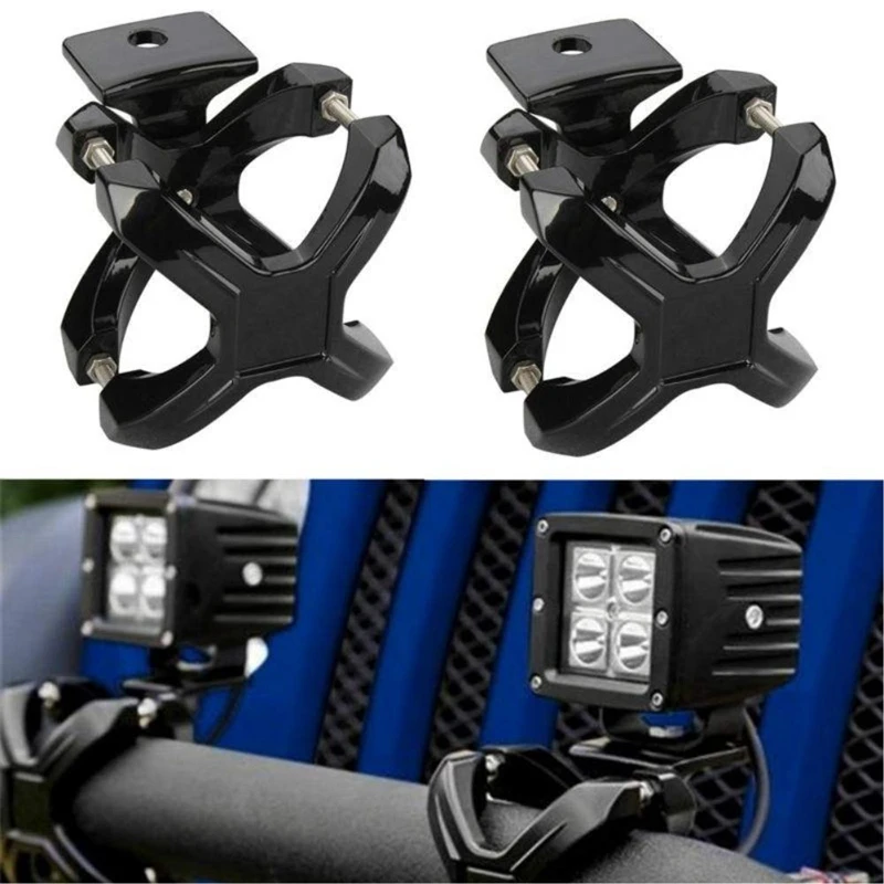 Adjustable-LED-Work-Light-Bracket-For-2-3-Inch-Tube-Bumper-Bar-Tube ...