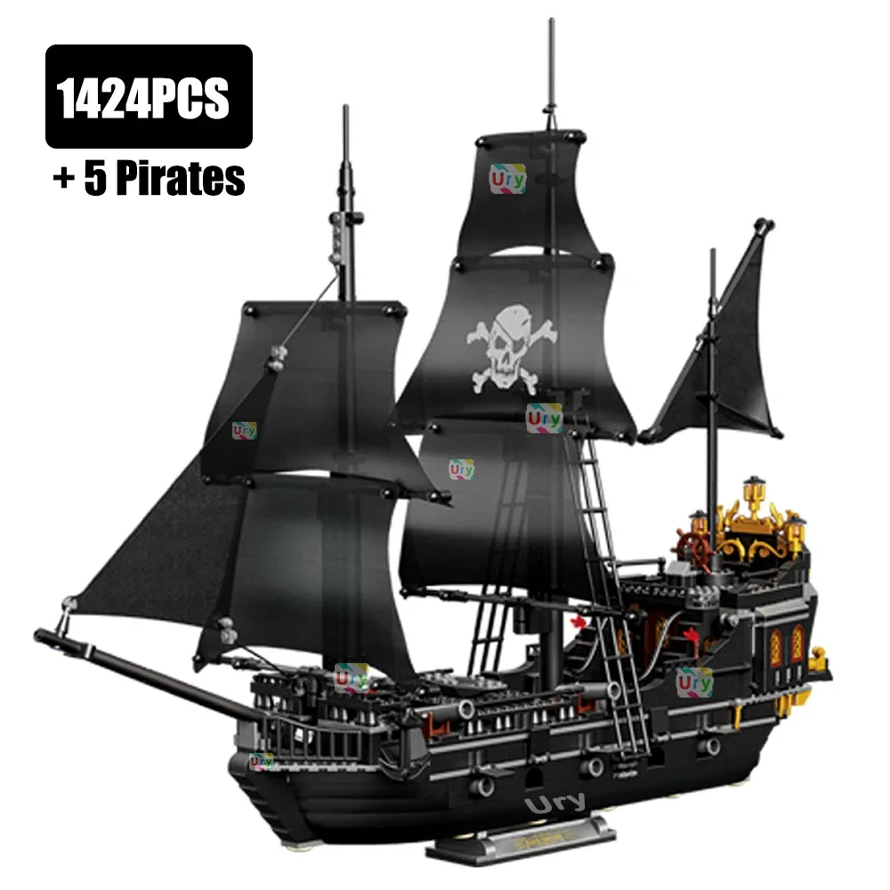 Mini-Bricks-Black-Mage-Pirates-Ship-Adventure-Ideas-Boat-Storm-Vessel ...