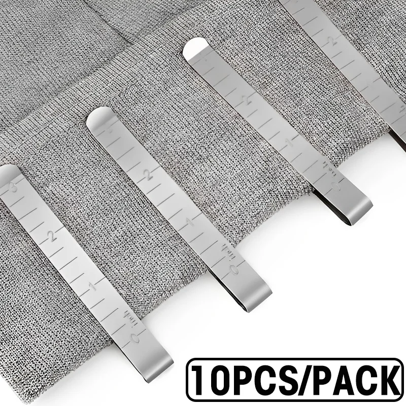 10PCS-Stainless-Steel-Hemming-Clips-Metal-Sewing-Crimping-Clip-Cloth ...