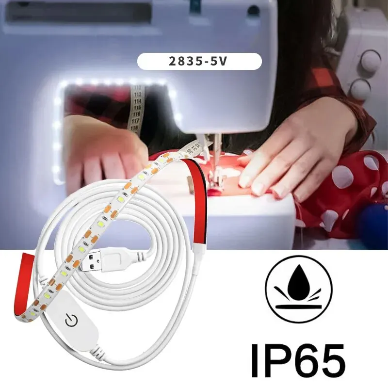 1M-2M-3M-LED-Sewing-Machine-Light-Strip-Waterproof-SMD-2835-White-USB ...