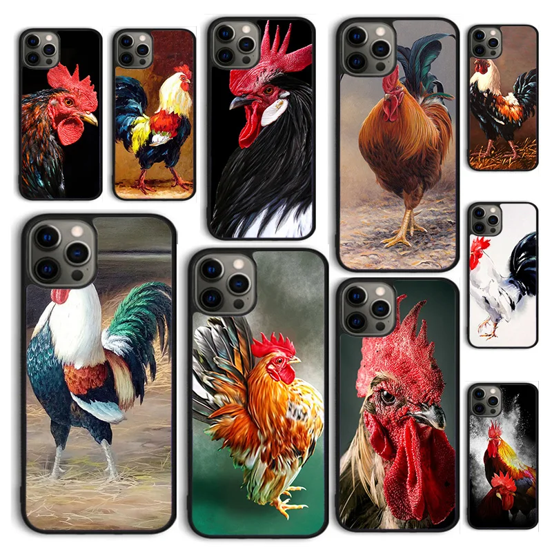 Autumu Chicken Big Rooster Phone Case Cover For Iphone 12 Mini X Xs Xr ...