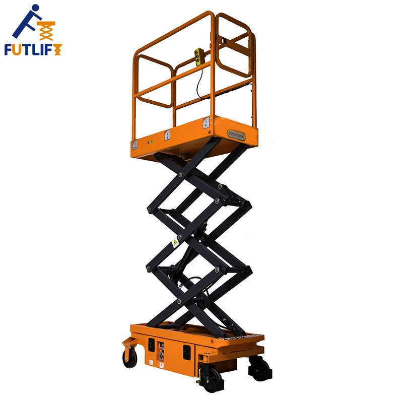 Mini-plataforma-elevat-ria-pequena-trabalho-a-reo-tesoura-o-elevador-4 ...
