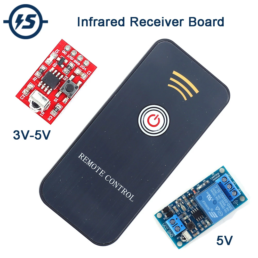 Wireless Infrared Receiver Board Module With Remote Controller For ...