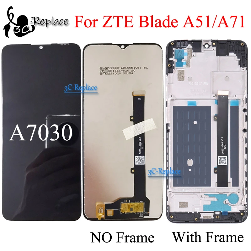 Black 6.52 Inch For Zte Blade A51 / A71 A7030 2021 Lcd Display Touch ...