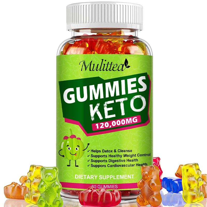 Mulittea-Organic-Keto-Bear-Gummies-Ketone-Flat-Belly-Fat-Burner-Apple ...