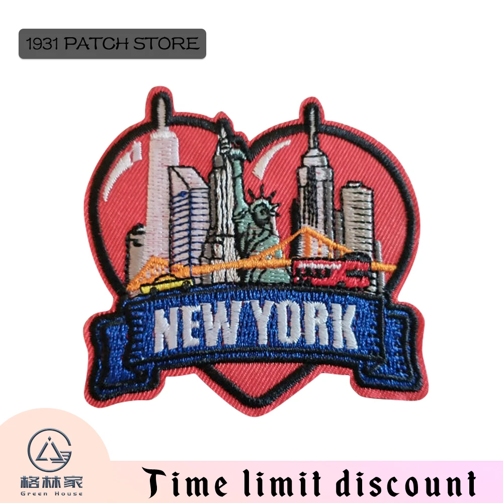 New-York-City-Embroidered-Patches-Iron-on-for-Clothing-Garments-Jeans ...