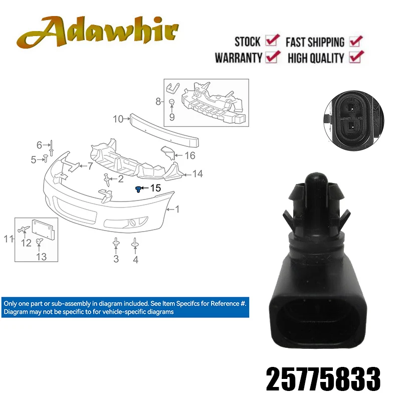Sensor-de-temperatura-ambiental-OEM-para-Buick-Cadillac-Chevrolet-GMC ...
