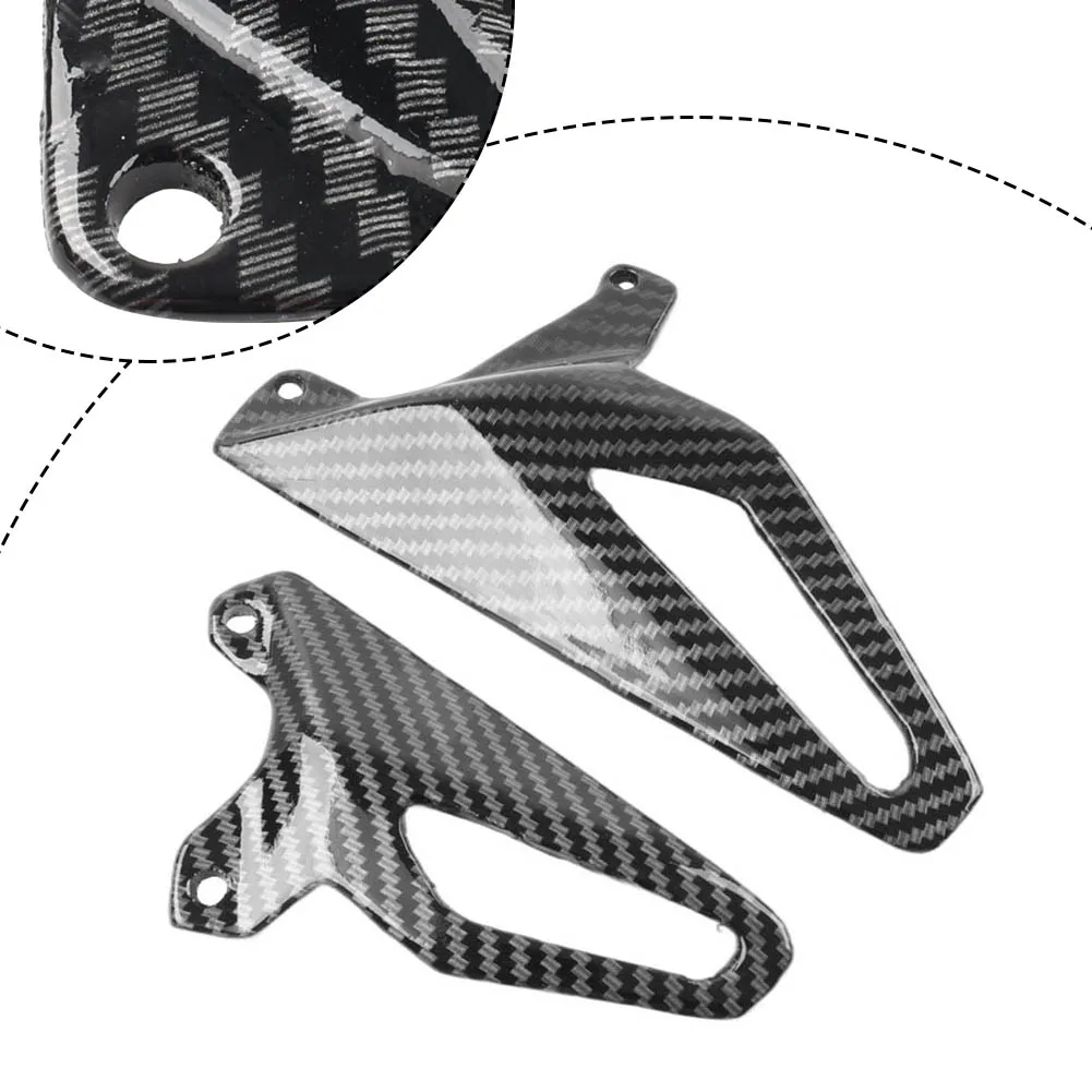 2Pcs-Carbon-Fiber-Motorcycle-Heel-Guard-Rearset-Foot-Peg-Protector-For ...