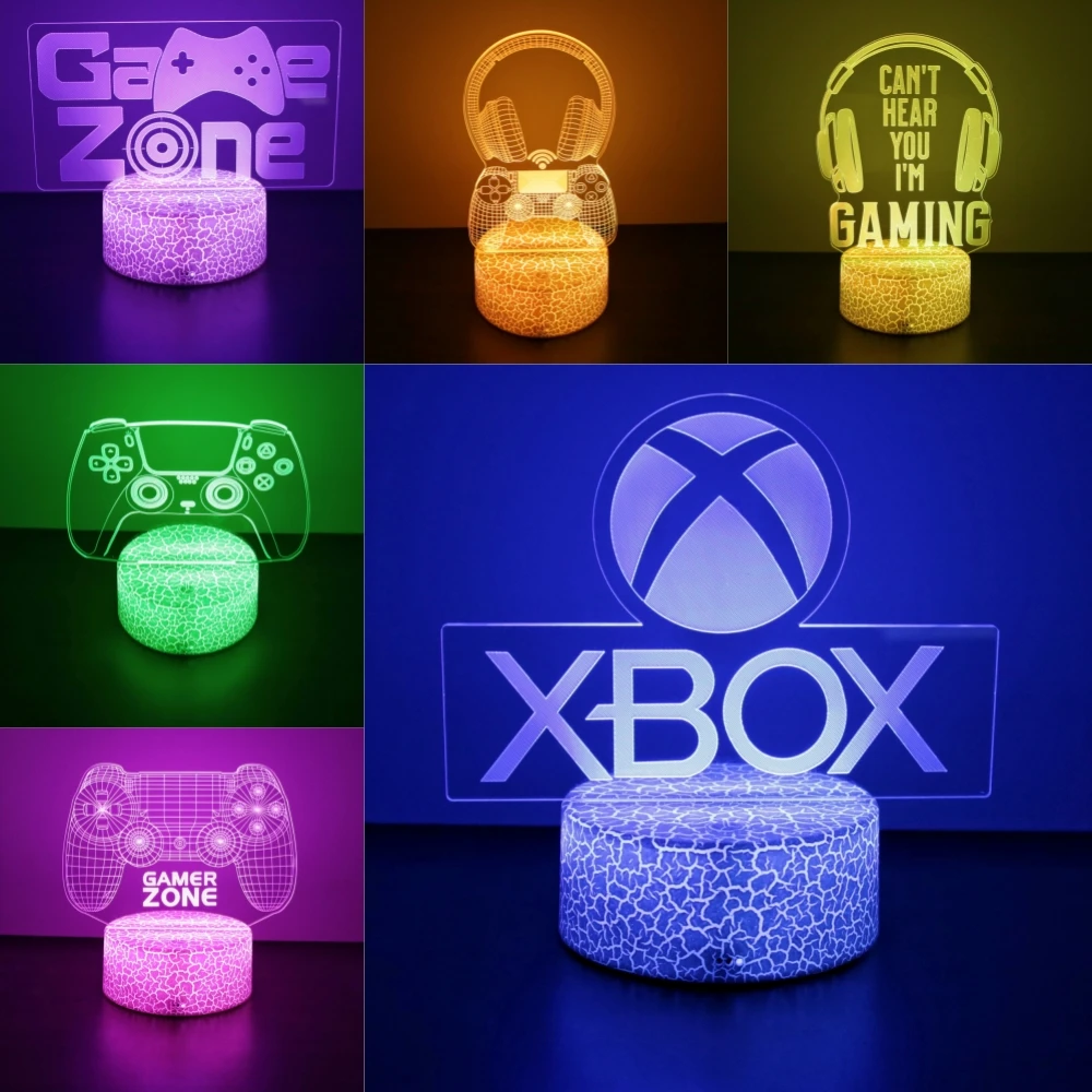 Gaming-Setup-3D-Lamp-RGB-NEON-GAMER-LED-Night-Light-Children-s-Lamps ...