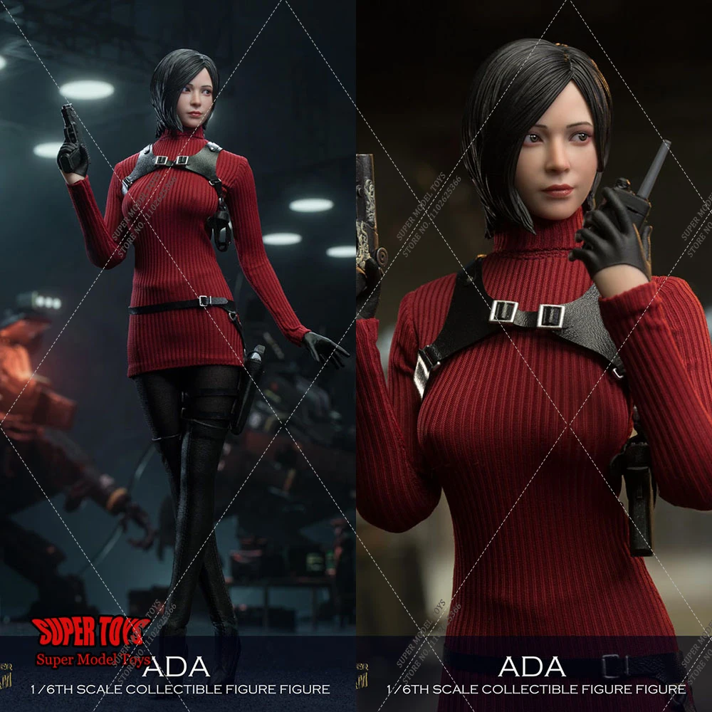 MTTOYS015 1/6 Ada Wong Female Movable Eyes Head Sculpt Red Long Sweater ...