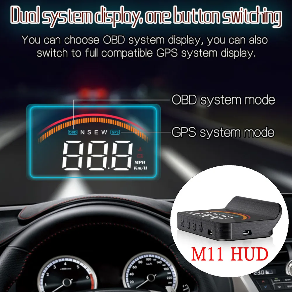 Car-HUD-GPS-Head-Up-Display-obd-gauge-M11-OBD2-GPS-Dual-System ...