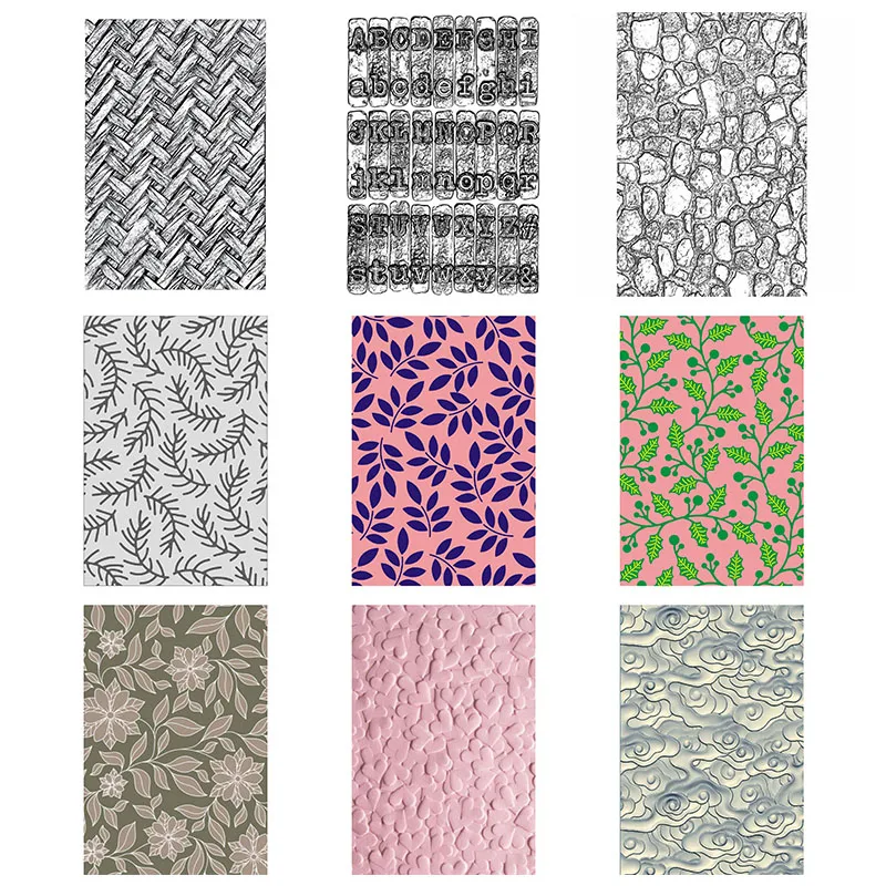 2022-New-Leaves-Cloud-Alphabet-3D-Embossing-Board-Is-Used-For-Manual ...