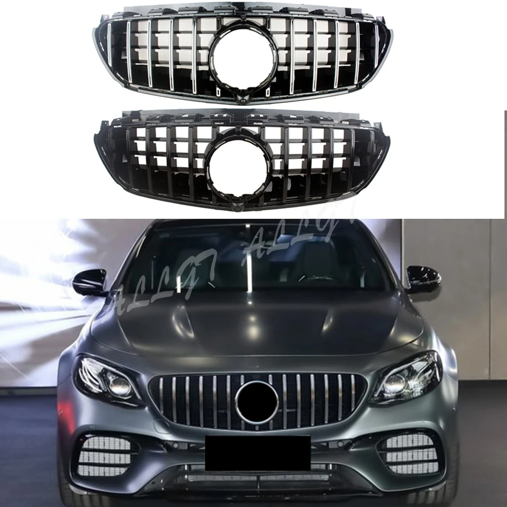 자동차 프론트 레이싱 Facelift Grill 메르세데스 벤츠 W213 용 상부 범퍼 그릴 E Class E63 AMG ...