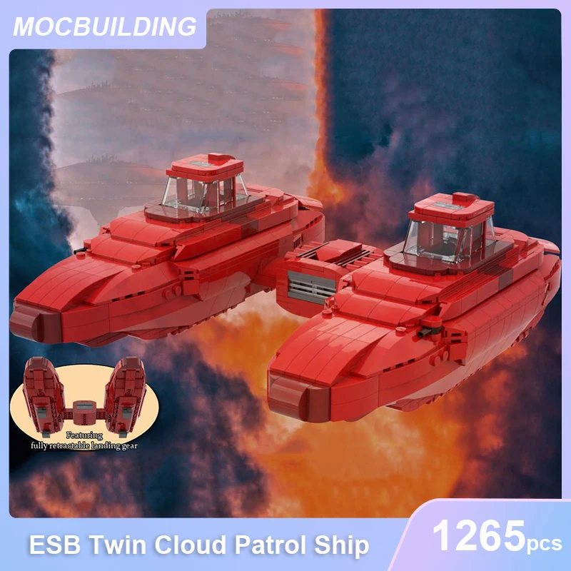 ESB Twin Cloud Patrol Ship Model MOC Building Blocks DIY Assemble ...