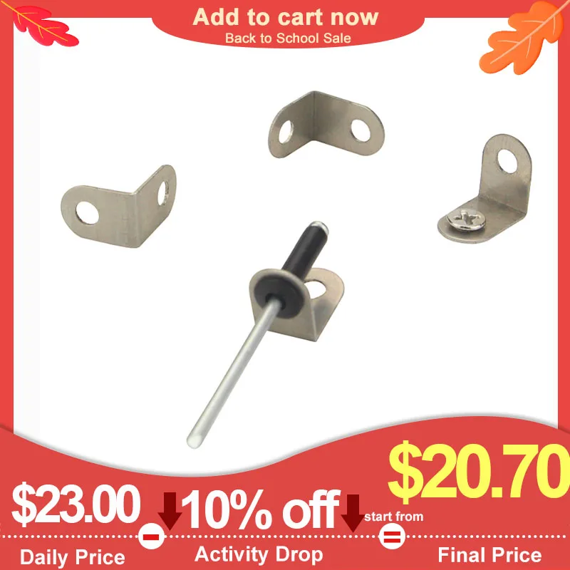 1000-PCS-Pack-Stainless-Steel-L-Type-Mounting-Lug-Installation-Ear ...