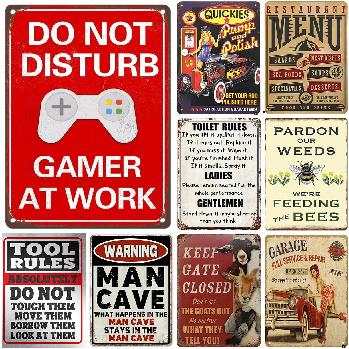 Don-t-Disturb-Metal-Tin-Signs-Caution-Warning-Signs-for-Street-Lawn ...