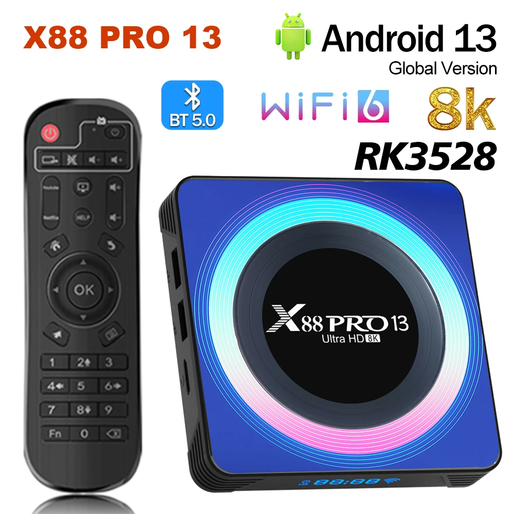 X88-PRO-13-8K-Android-13-TV-Box-RK3528-Quad-Core-Dual-WIFI6-4GB-32GB ...